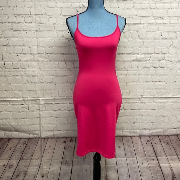 Dresses | Hot Pink Bodycon Tank Dress | Poshmark